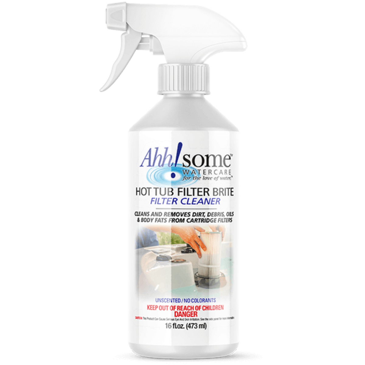 Ahh some Hot Tub Filter Brite Filter Cleaner | Macke Pool & Patio